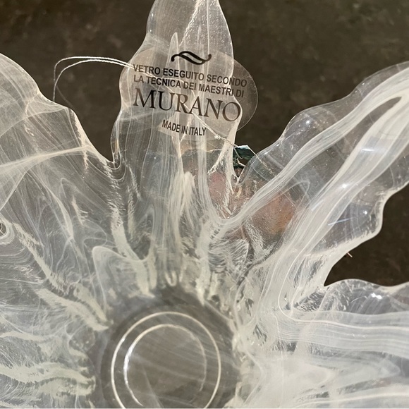Accents | New Murano Glass Vase Made In Italy White Tammaro Rome ...